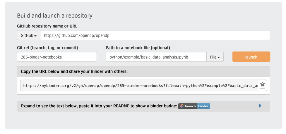 Use Binder for interactive notebooks · Issue #285 · opendp/opendp · GitHub