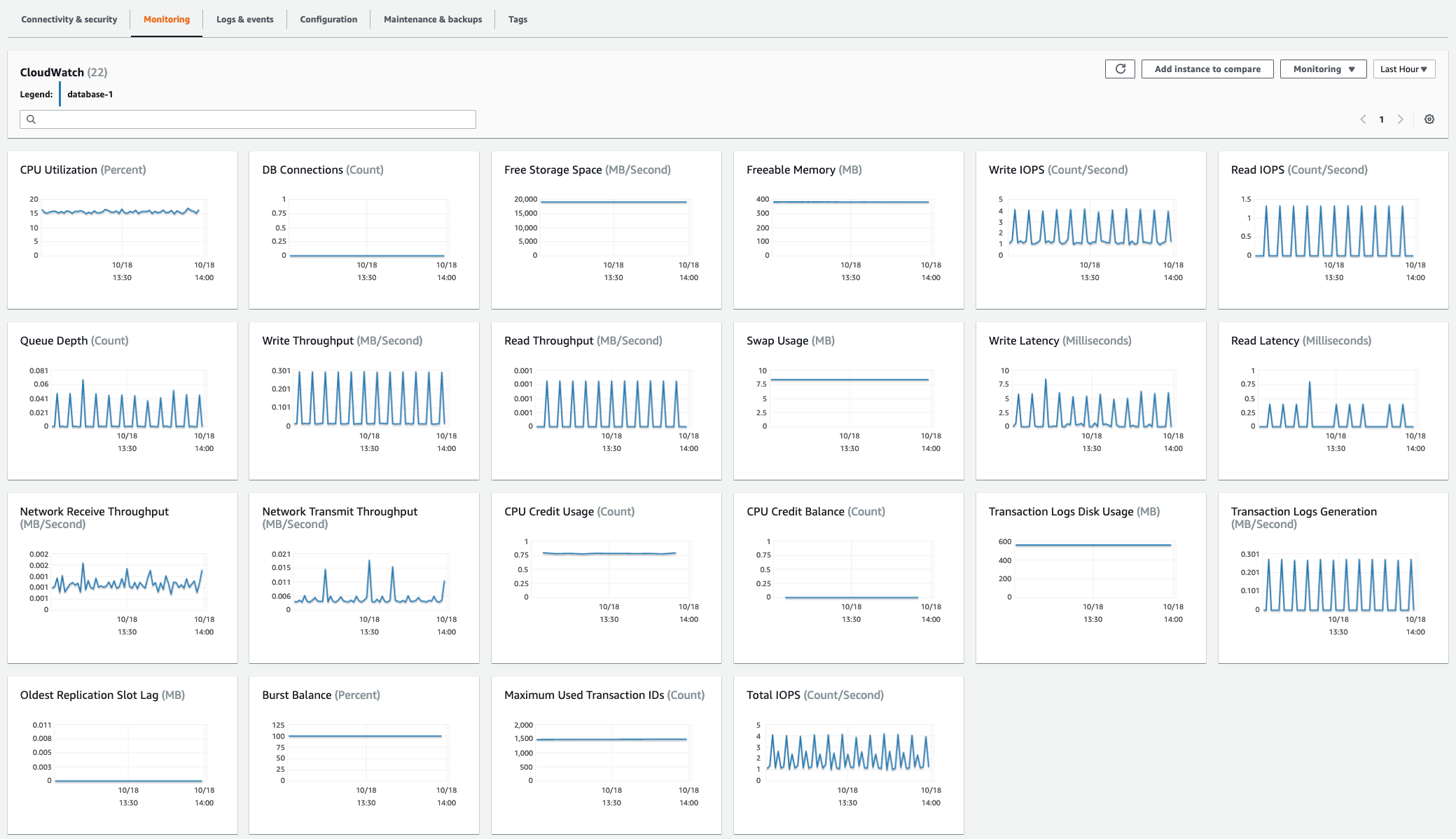 Performance: Set up rds test instance for better understanding of ...