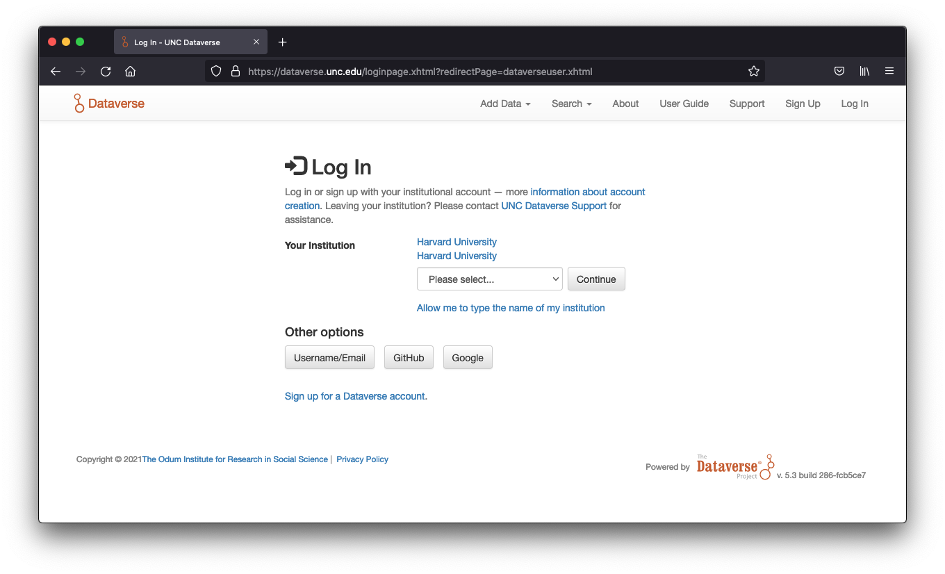 Harvard Shield on Login Page 404ing · Issue #130 · IQSS/dataverse ...