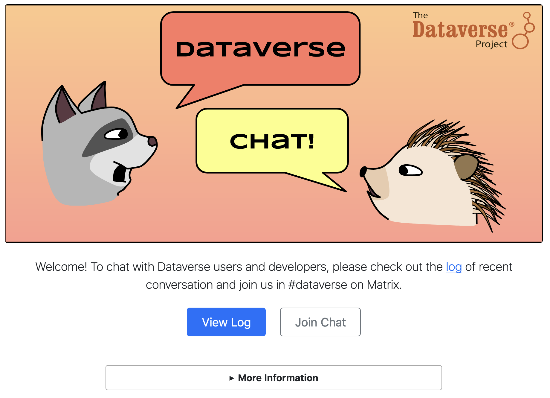 Link our Matrix room from the readme - `#matrix-public-archive:matrix ...
