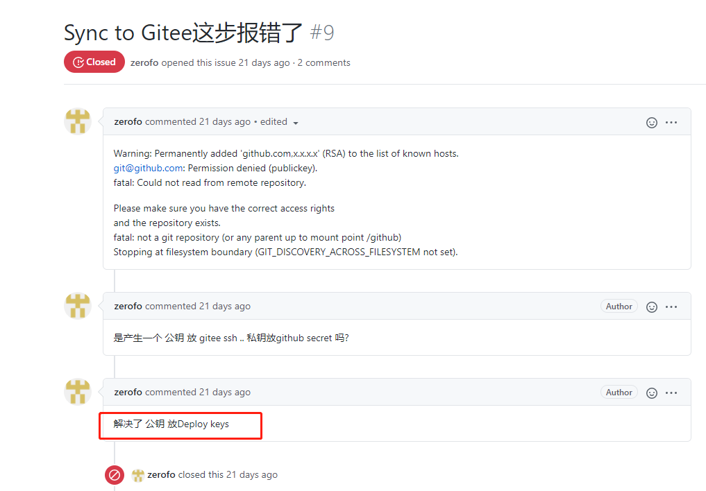 为啥我的还不行，还没有同步过去，更别说自动部署了 · Issue #15 · yanglbme/gitee-pages-action · GitHub