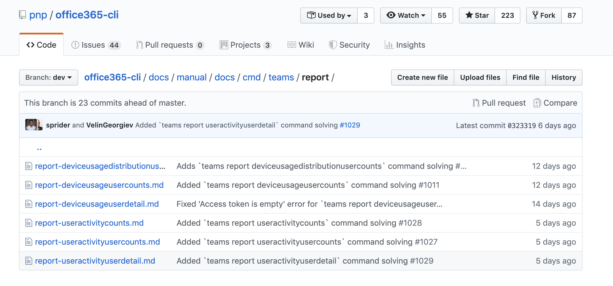 Enhancement: Export report data of teams report useractivityuserdetail command · Issue #1038 ...