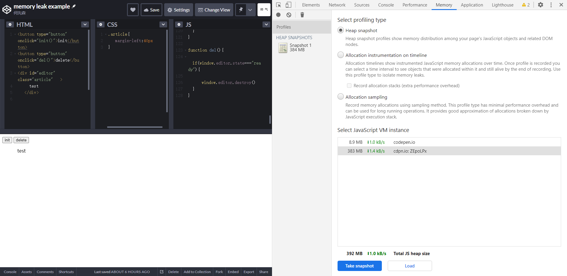 Crearedestory Cause Large Memory Leak😔 · Issue 8725 · Ckeditorckeditor5 · Github 