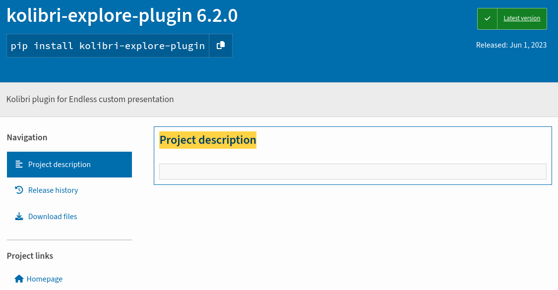 Publishing kolibri-explore-plugin wheel needs long description · Issue #587 · endlessm/kolibri ...