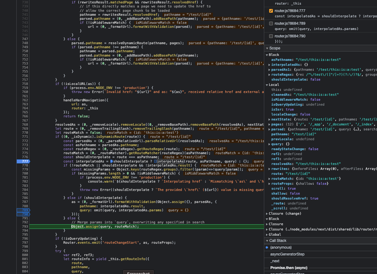 Inconsistency between SSR and CSR for resolvedUrl (not encoded vs encoded) · Issue #42412 ...