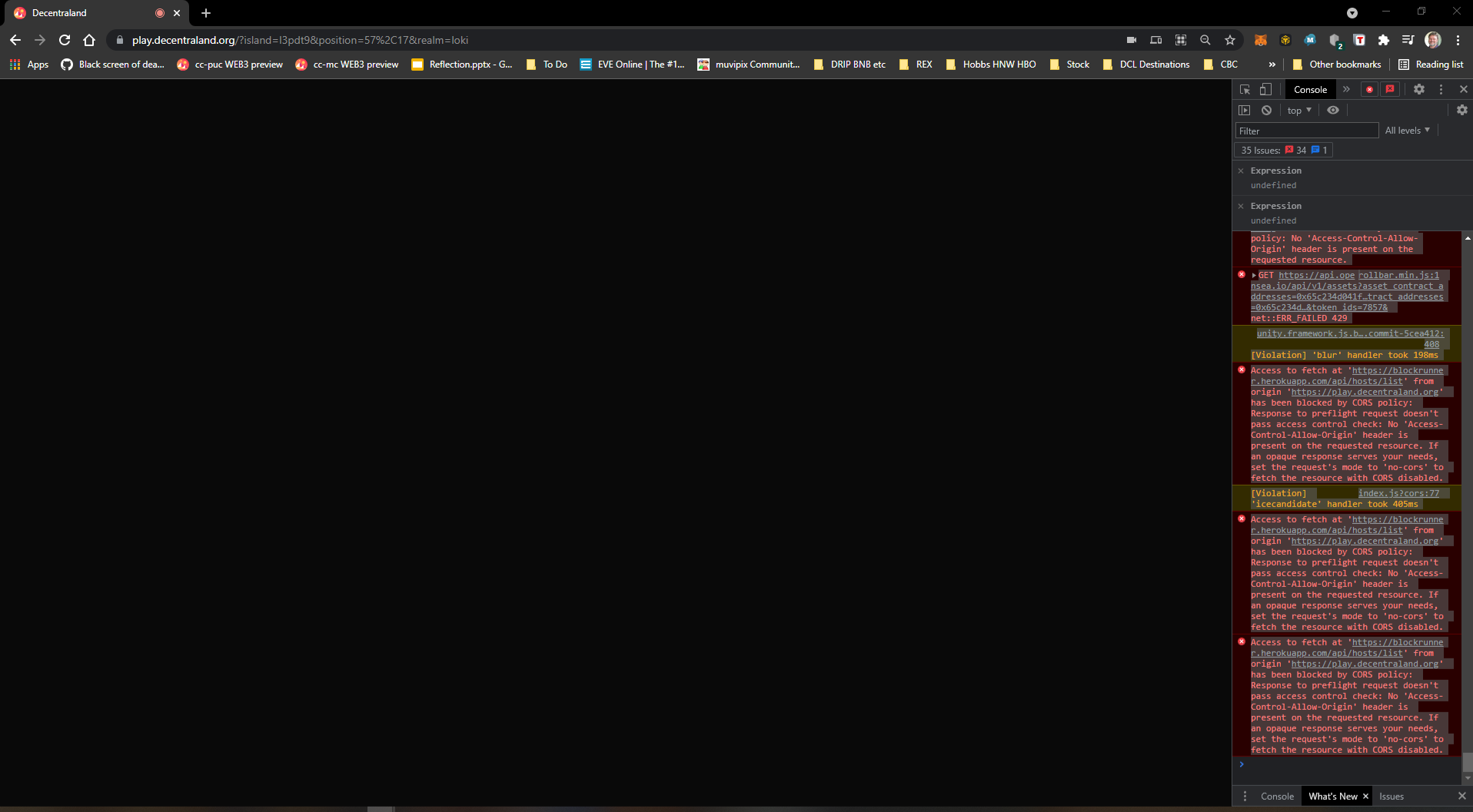 Black screen of death frequently seen in Chrome · Issue #1477 · decentraland/unity-renderer · GitHub
