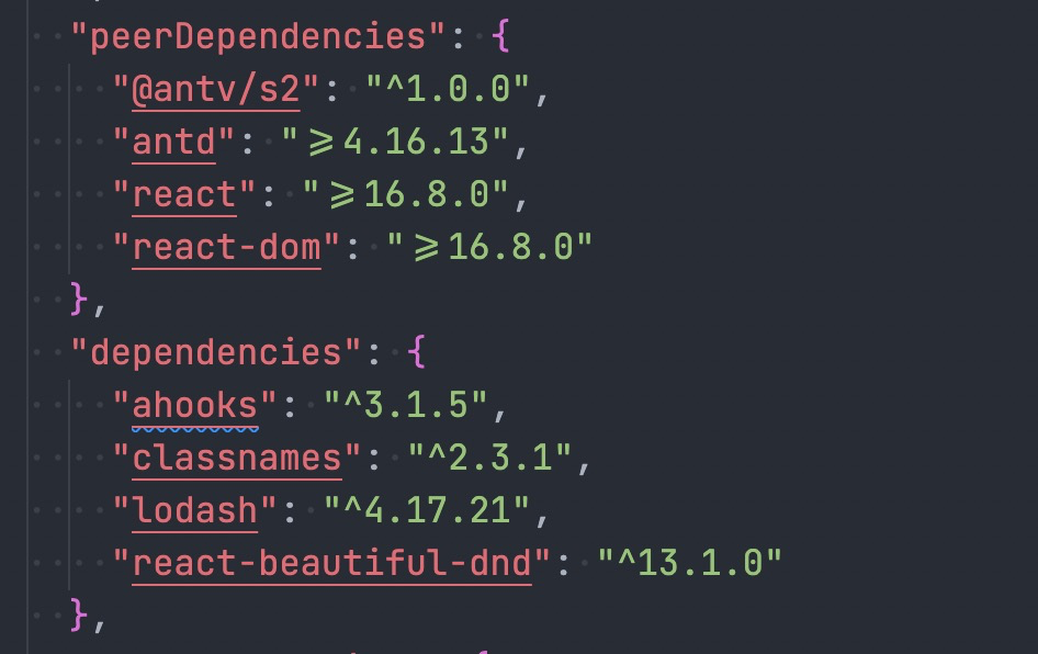 包依赖问题 · Issue #1165 · antvis/S2 · GitHub