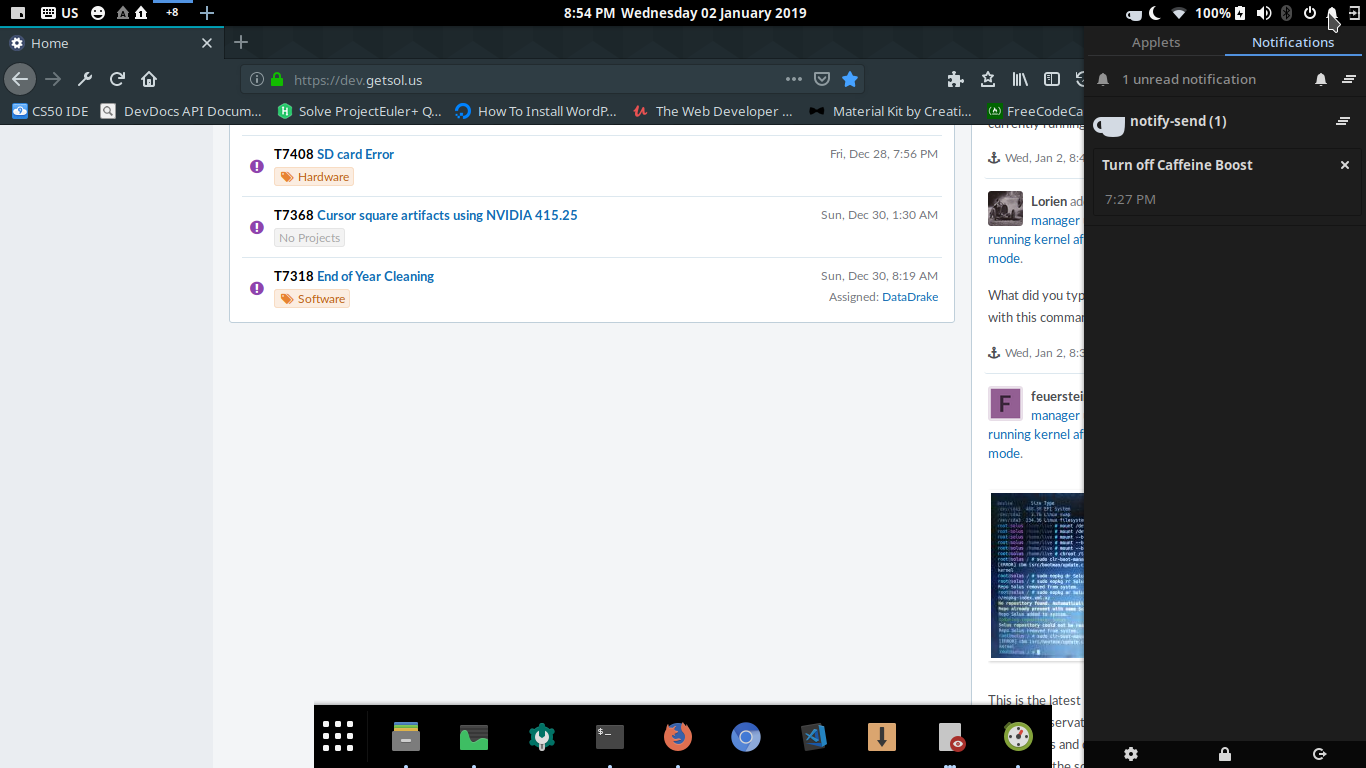 application name incorrect for caffeine panel applet notification · Issue #1695 · solus-project ...