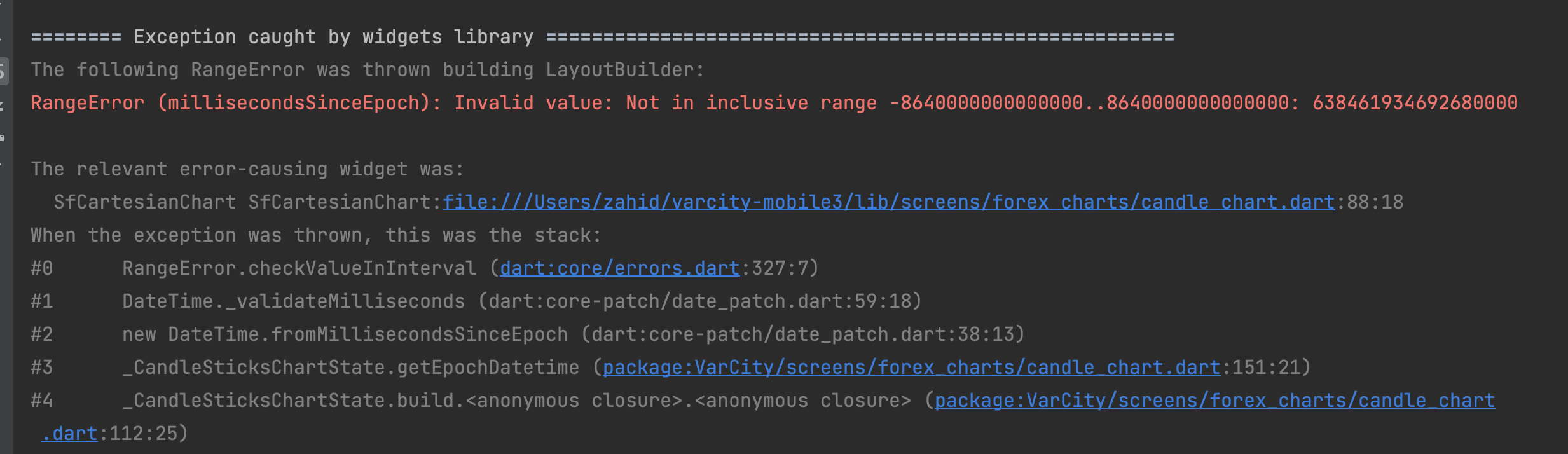 Datetime Frommillisecondssinceepoch Causing Invalid Range Issue · Issue 125295 · Flutter 0257