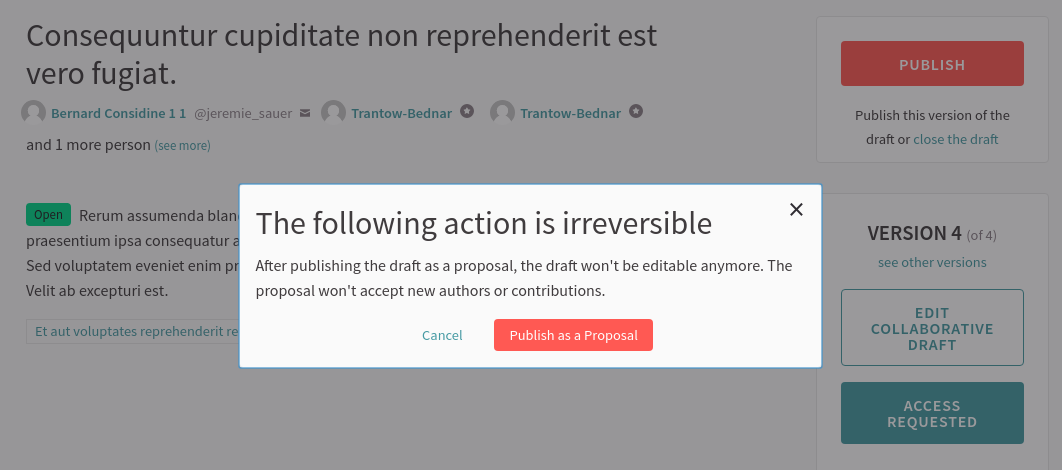 EPIC: Collaborative Drafts (before collaborative space) · Issue #2840 · decidim/decidim · GitHub