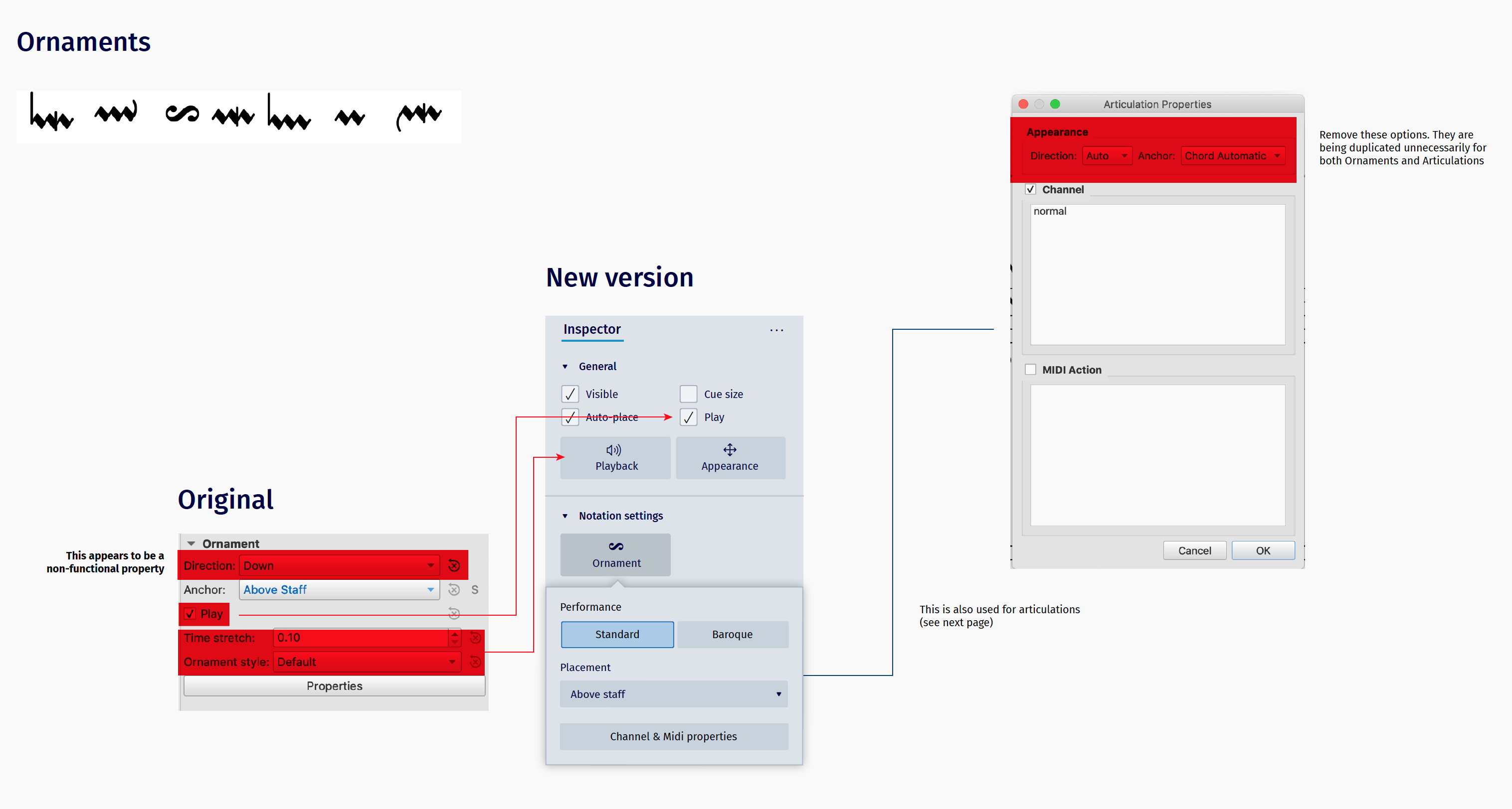 [Inspector] Ornaments options not displaying in the Inspector · Issue #9432 · musescore ...