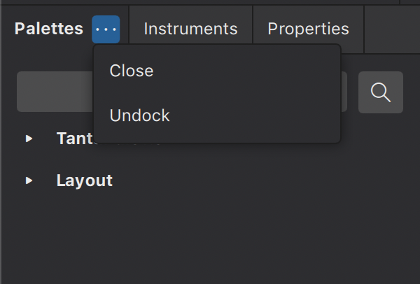 Some of the Palette Options in MS3 have not been ported to MS4 (in the '...' menu) · Issue ...