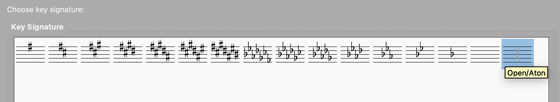[MU4 Issue] "None" is the not the correct key signature for the new ...