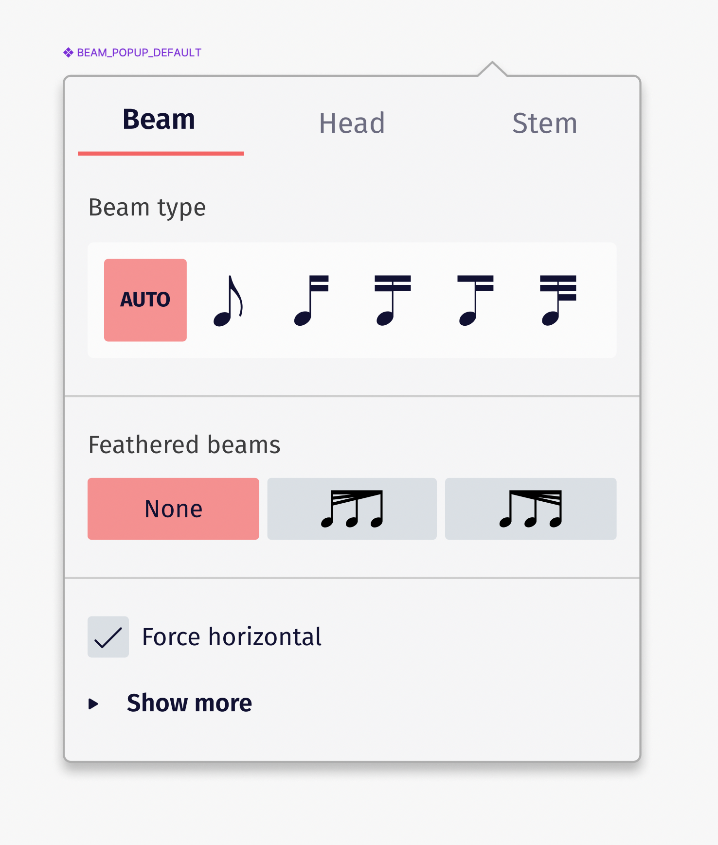 'Feathered Beams' option has disappeared from the Inspector · Issue #11792 · musescore/MuseScore ...
