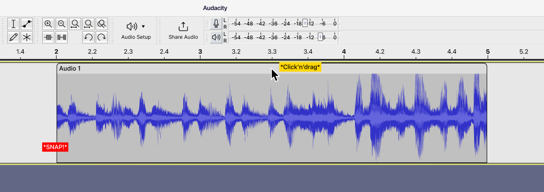 Beats & Measures: new dragging behaviour when snapping is turned on · Issue #4285 · audacity ...