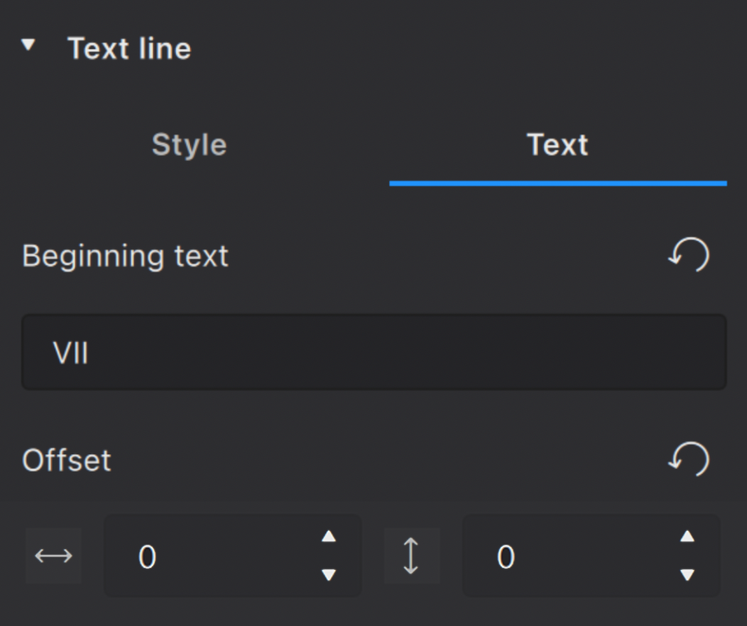 [MU4 Issue] Text-lines: Property to allow user to adjust horizontal gap between text and line ...
