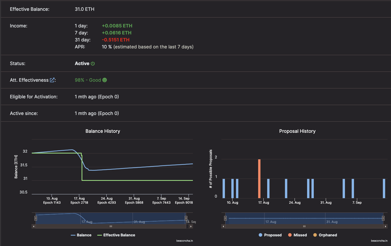 Medalla - 2020 - medalla 1 month history · Issue #1 · dsrvlabs/ethereum · GitHub
