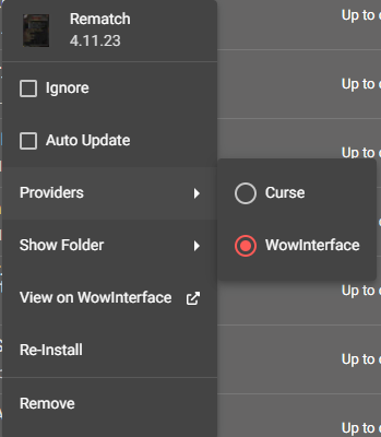 WoWUp is not updating add-on providers on add-on update or reinstall · Issue #1257 · WowUp/WowUp ...