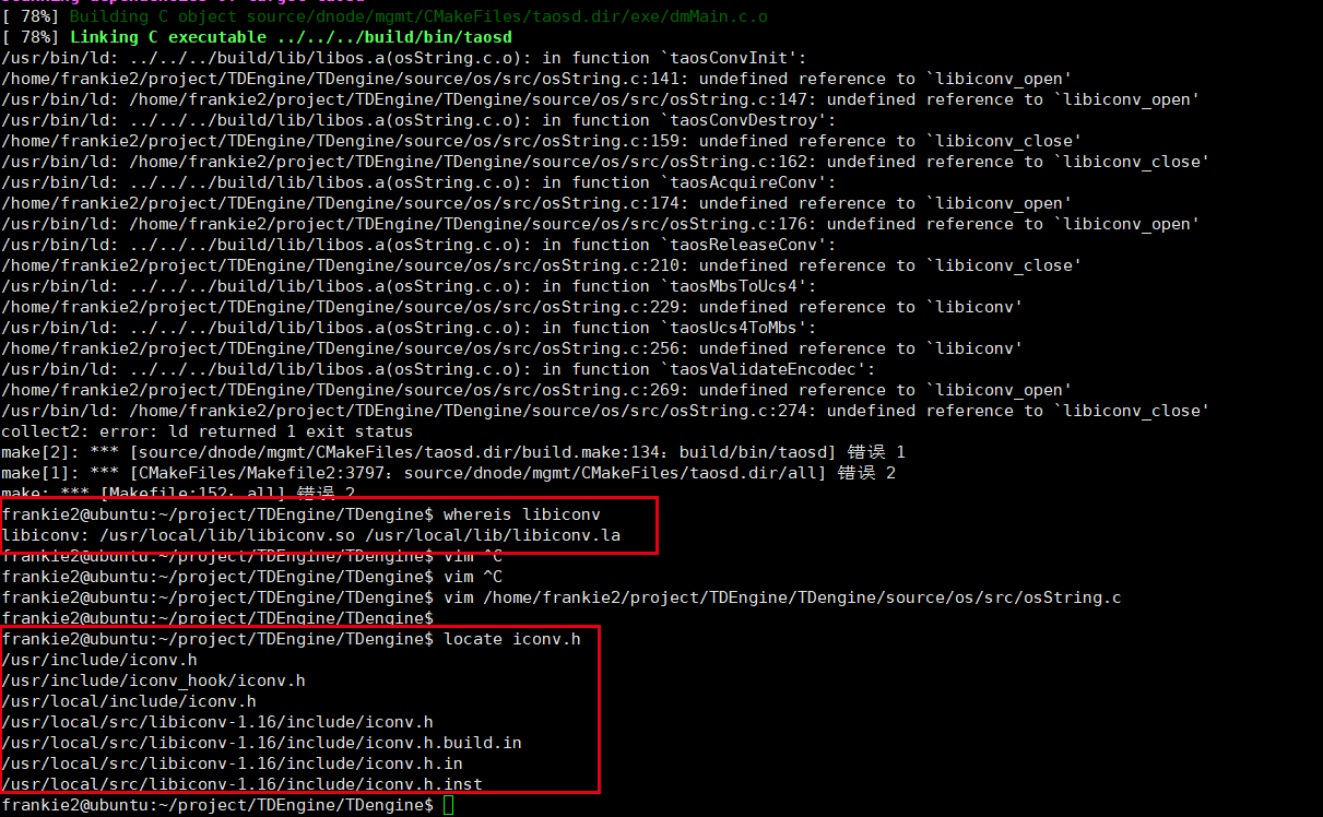Ubuntu20.04编译master 代码报错 · Issue #18945 · taosdata/TDengine · GitHub
