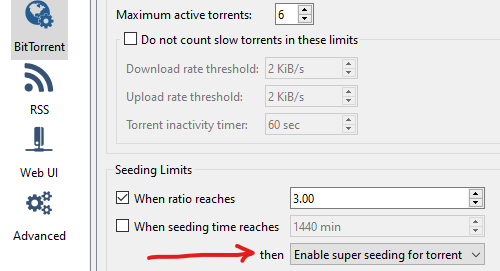 "Seeding Limits" new option. · Issue #17868 · qbittorrent/qBittorrent · GitHub