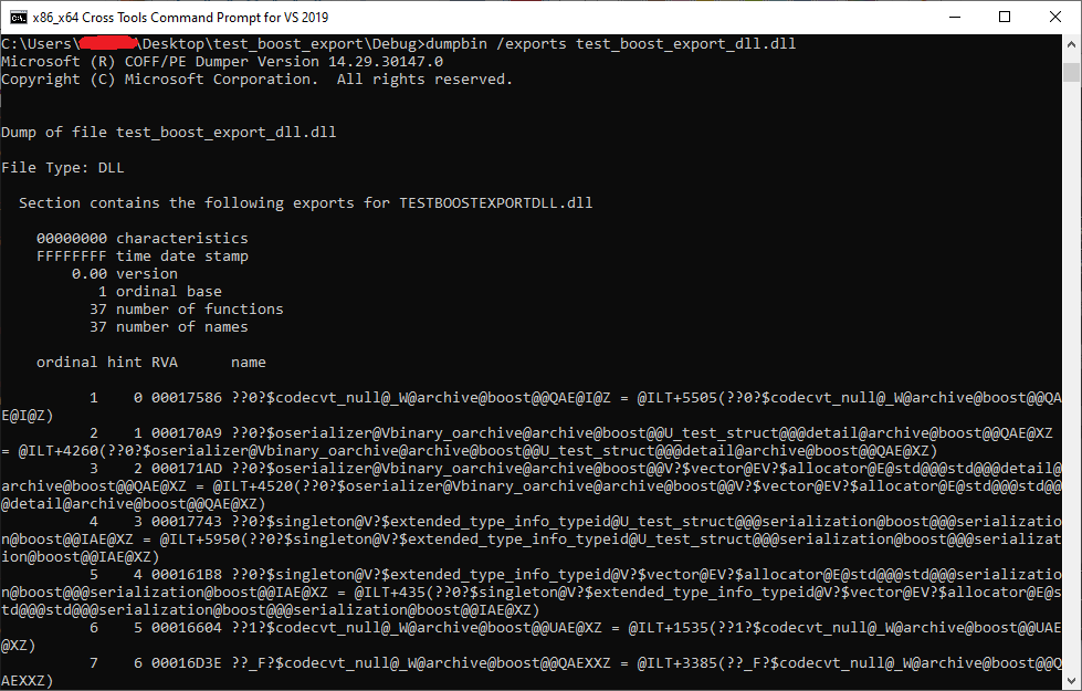 [boost] building a DLL or EXE causes boost library exports to be added to the final DLL or EXE ...