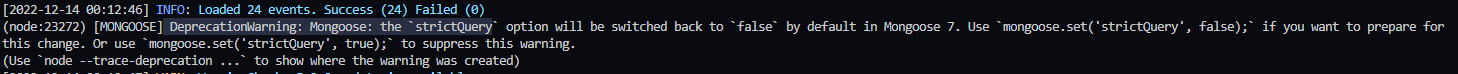 DeprecationWarning: Mongoose: the strictQuery FIX by Dark25 · Pull Request #283 · saiteja-madha ...