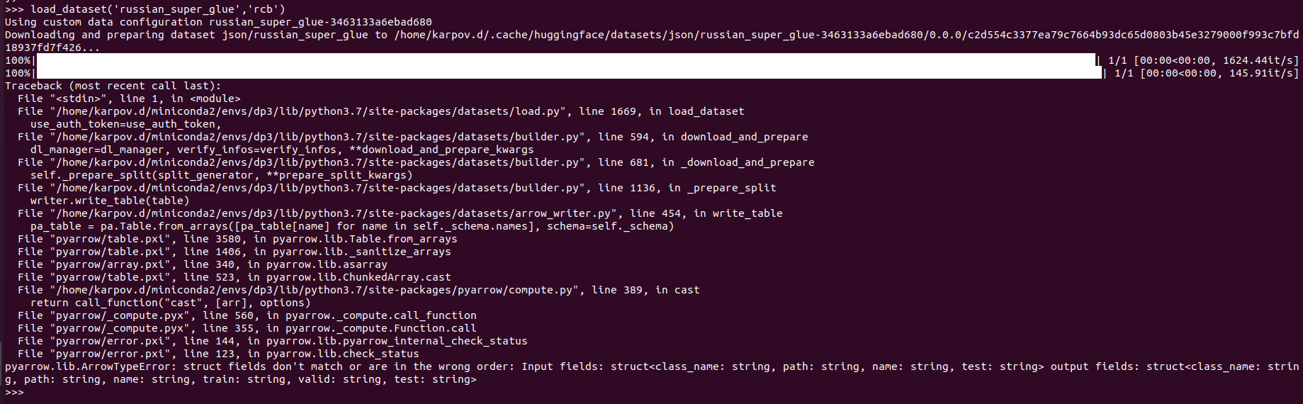 Problem loading dataset in huggingface · Issue #4 · RussianNLP/RussianSuperGLUE · GitHub