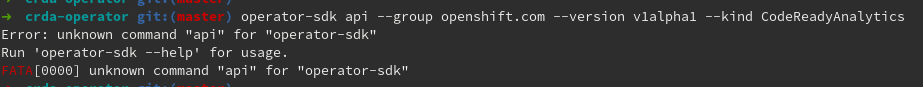 Invalid Command in Doc · Issue #3396 · operator-framework/operator-sdk · GitHub