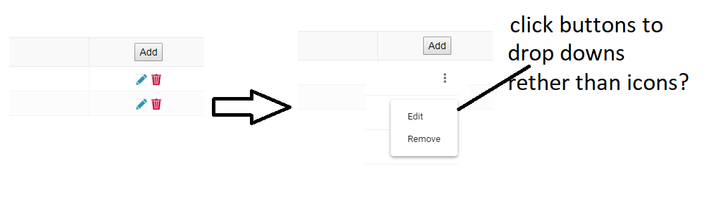 Dropdown Rather Than Icons For Edit · Issue 1204 · Tabalinas Jsgrid · Github