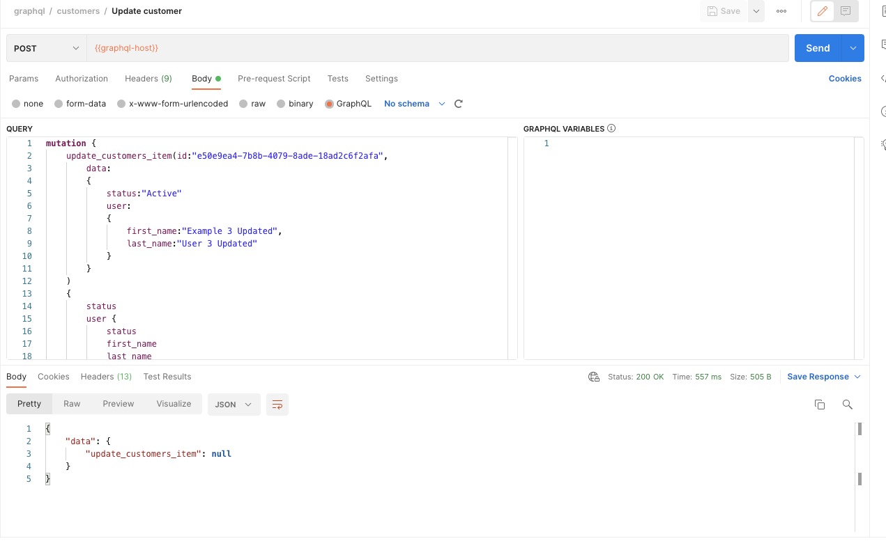 Graphql Updating Record Using Returns Null For Related Collection · Issue 7880 · Directus