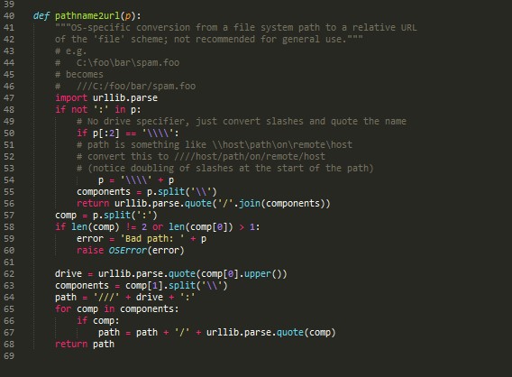 Under Windows pathname2url.pathname2url raises "TypeError: 'str' does not support the buffer ...