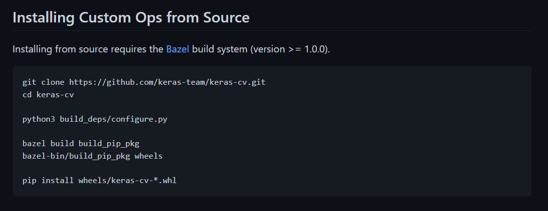 Wrong Contributing Documentation String On Readme · Issue 1268 · Keras Team Keras Cv · Github