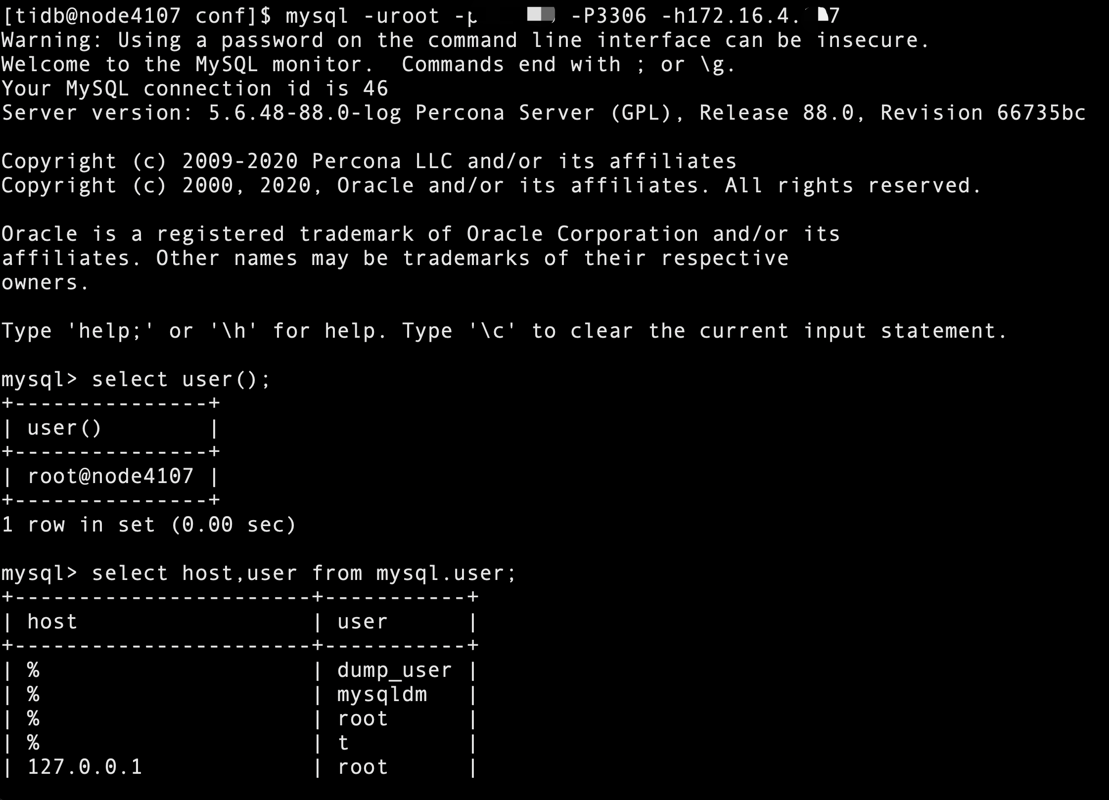 v5.0.1 - ticdc - fail to open MySQL connection: [CDC:ErrMySQLConnectionError]Error 1238 ...