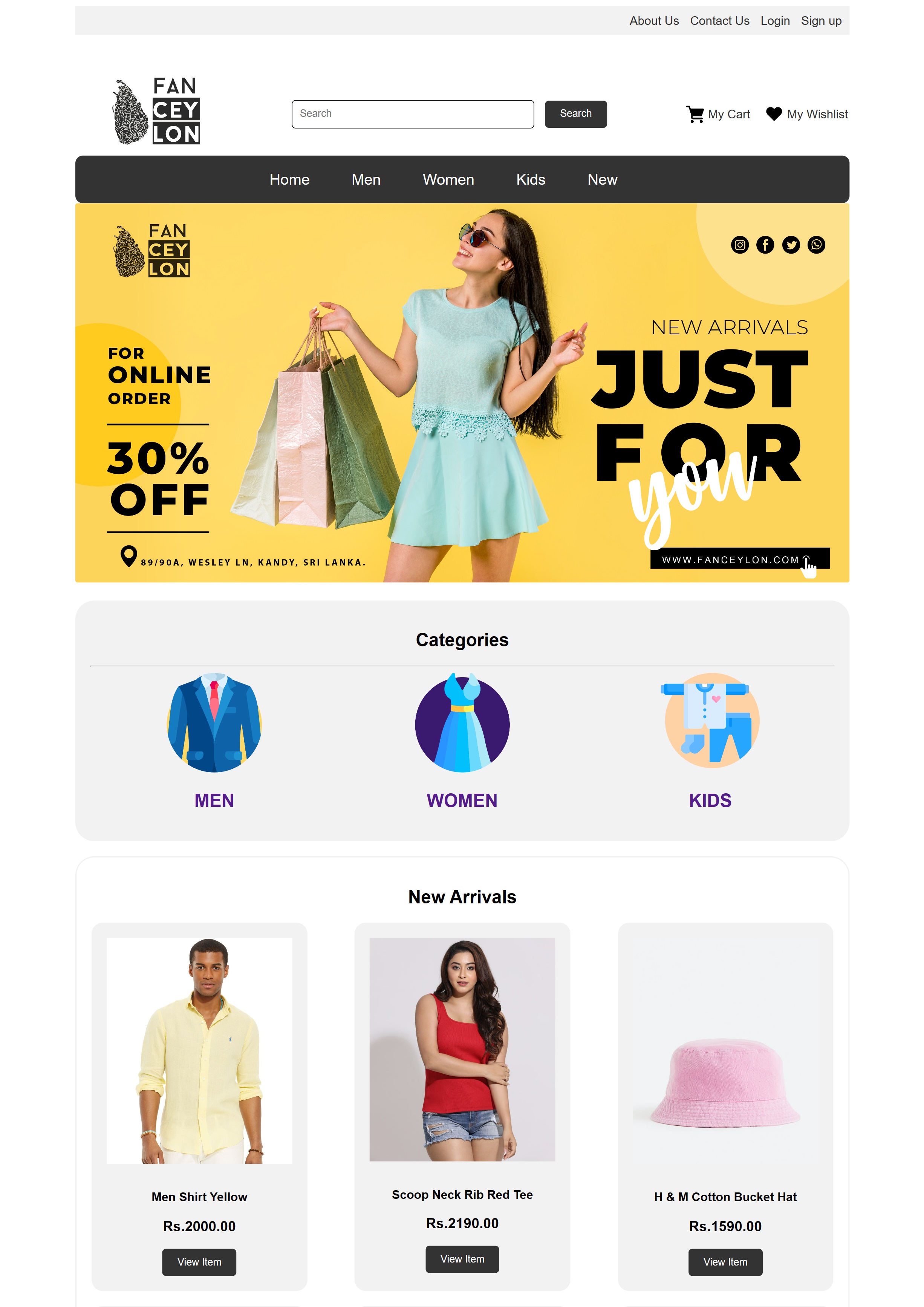 GitHub - Aroshana1/OnlineFashionStore: SLIIT Y1S2 IWT Final Project