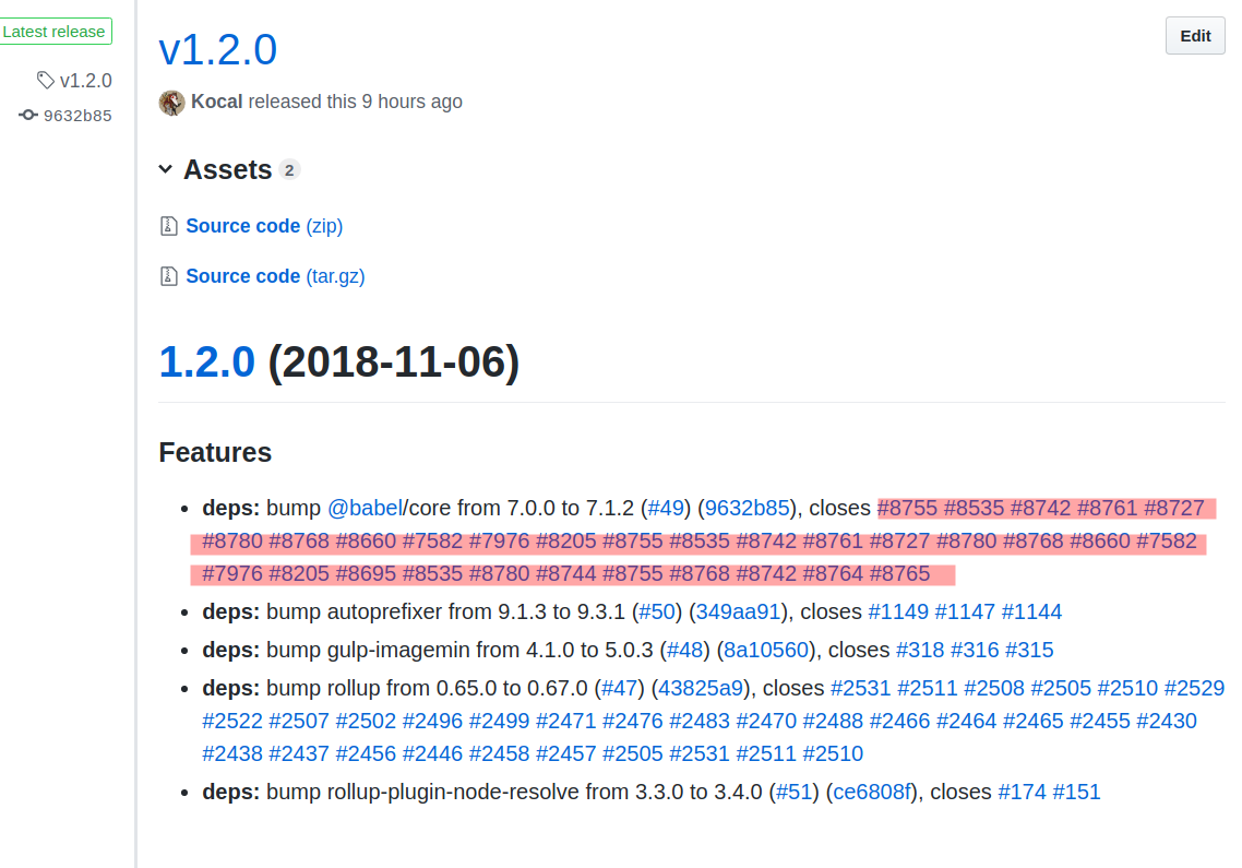 Issues when generating changelog with dependabot pull requests · Issue #391 · conventional ...