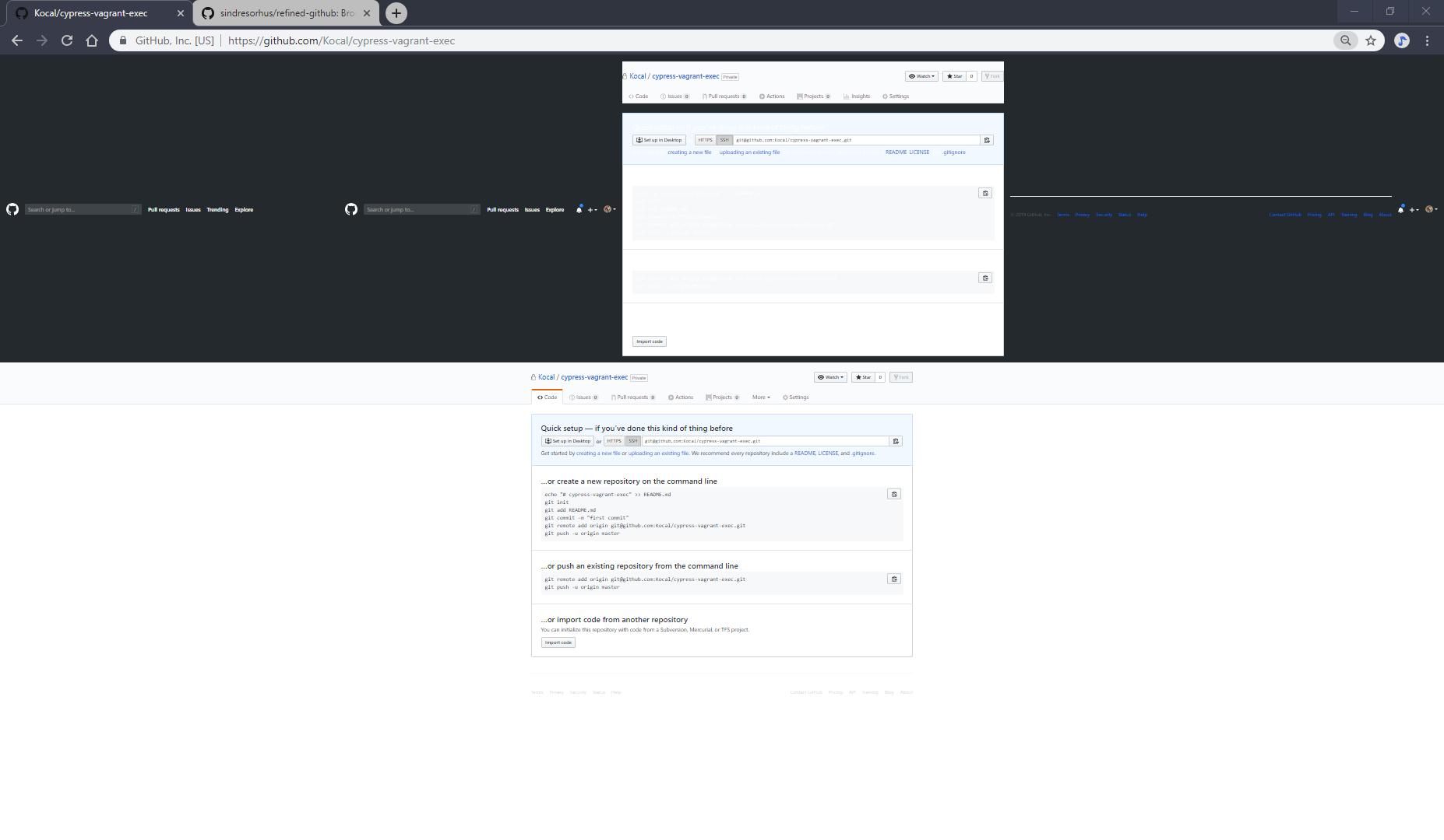 Display issues after creating a new repo · Issue #1964 · refined-github ...