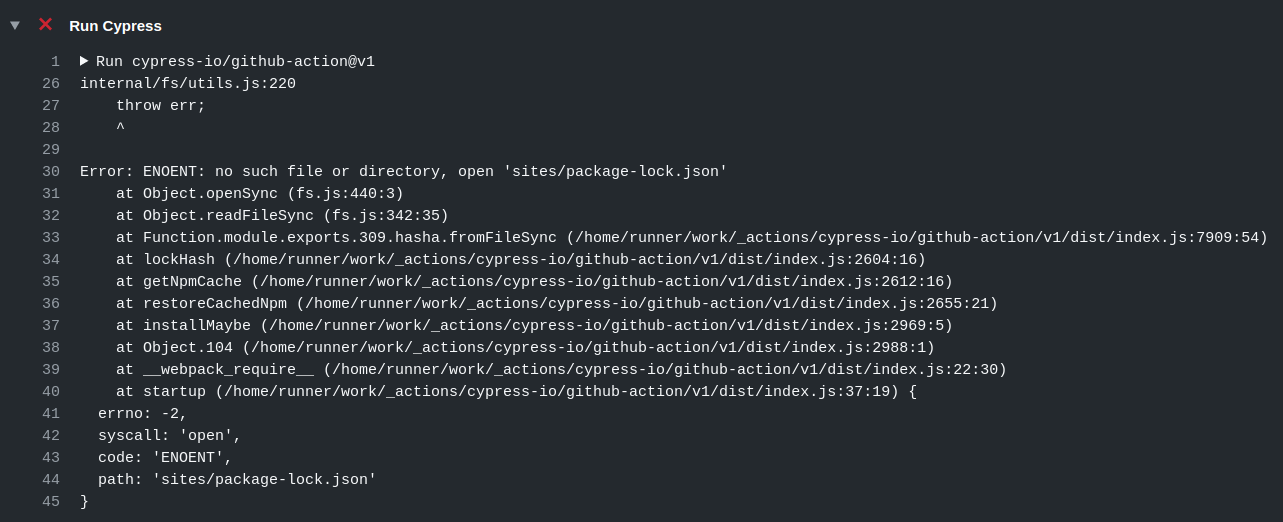 Support For Yarn Workspaces · Issue 93 · Cypress Iogithub Action · Github
