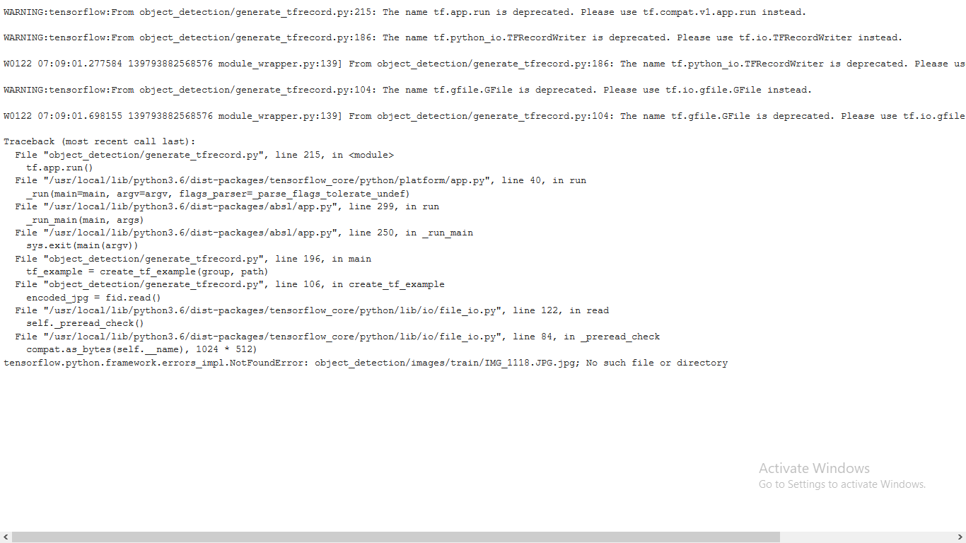 Unable Complete Generatetfrecords Py · Issue 64 · Datitran Raccoon