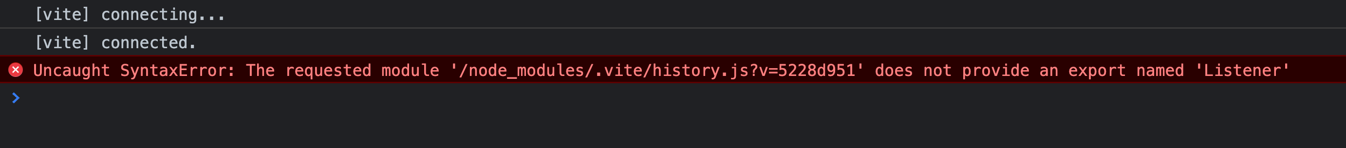 Vite Not Provided Named Exports From History Js · Issue 635 · Stackblitz Webcontainer Core · Github