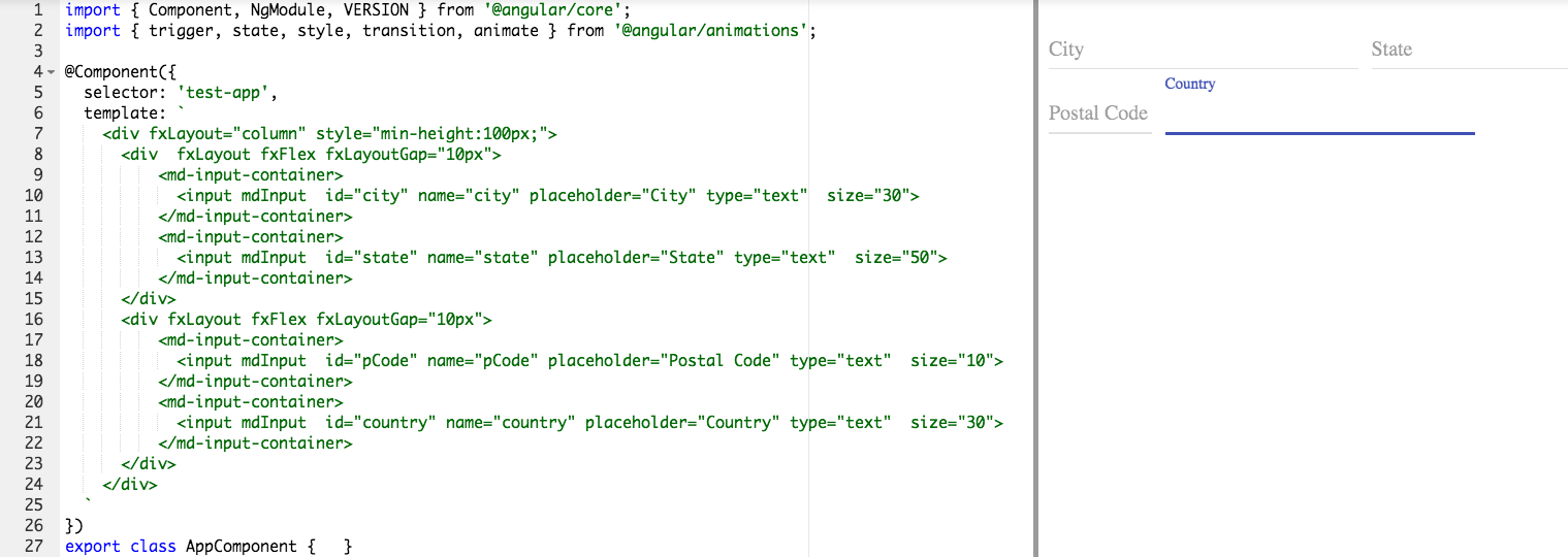 Two Sequential Containers With Fxlayoutrow Do Not Make 2 Rows Of Items · Issue 378 · Angular