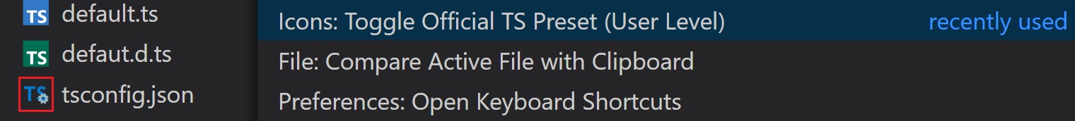 Update TypeScript Icons for tsconfig.json · Issue #2626 · vscode-icons/vscode-icons · GitHub
