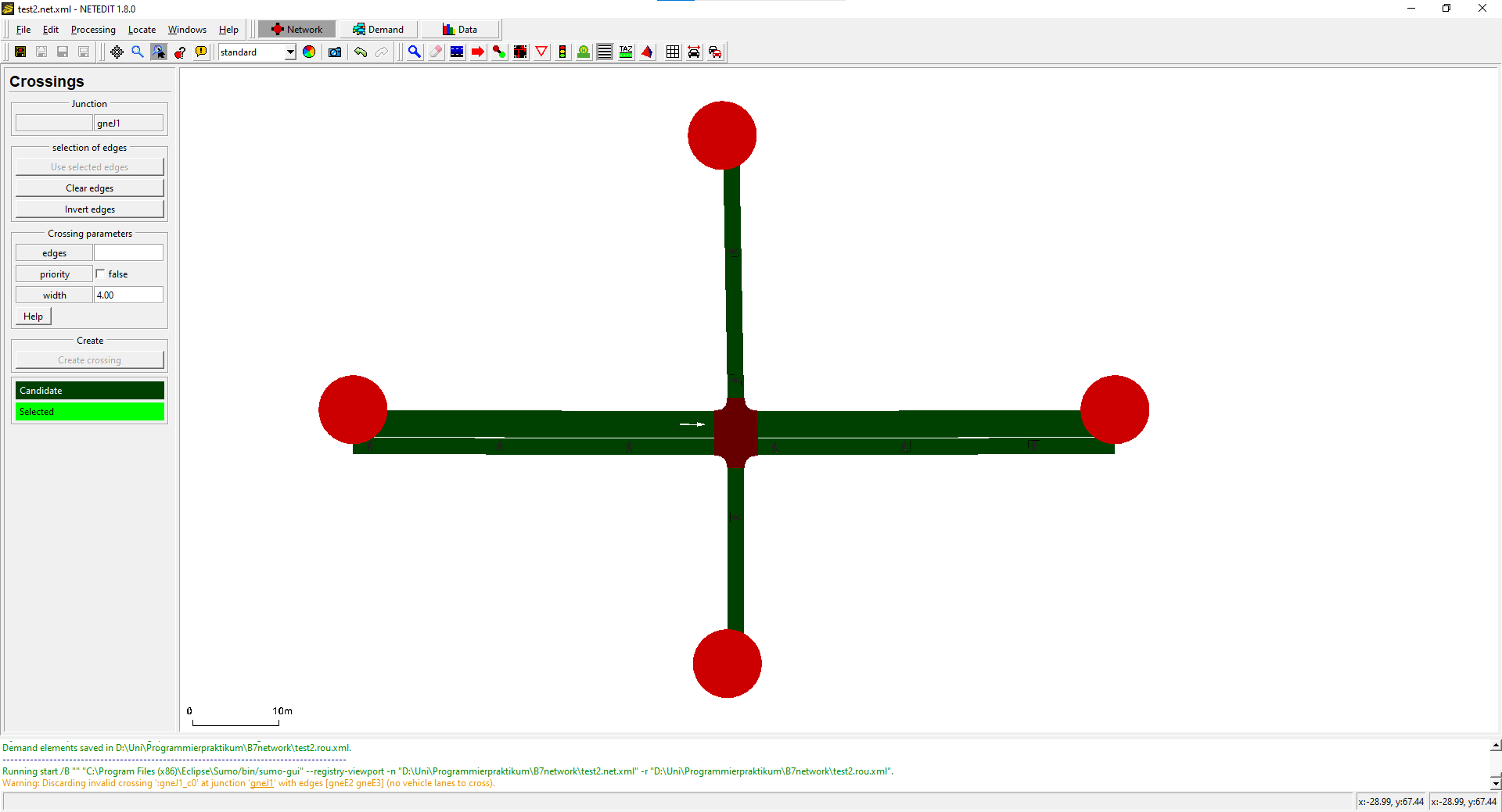 Issue with creating pedestrian crossings over one way street · Issue #8298 · eclipse-sumo/sumo ...