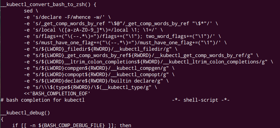 Zsh Completion Syntactically Broken · Issue 776 · Kuberneteskubectl · Github
