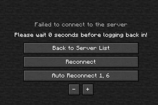 [ERROR] Player reports that "relog_time" message on the user side will often say "Please wait 0 ...