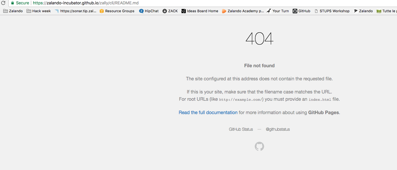 Links broken on github page · Issue #499 · zalando/zally · GitHub