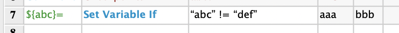 String compare in keyword like "Set Variable If" get SyntaxError: invalid character in ...