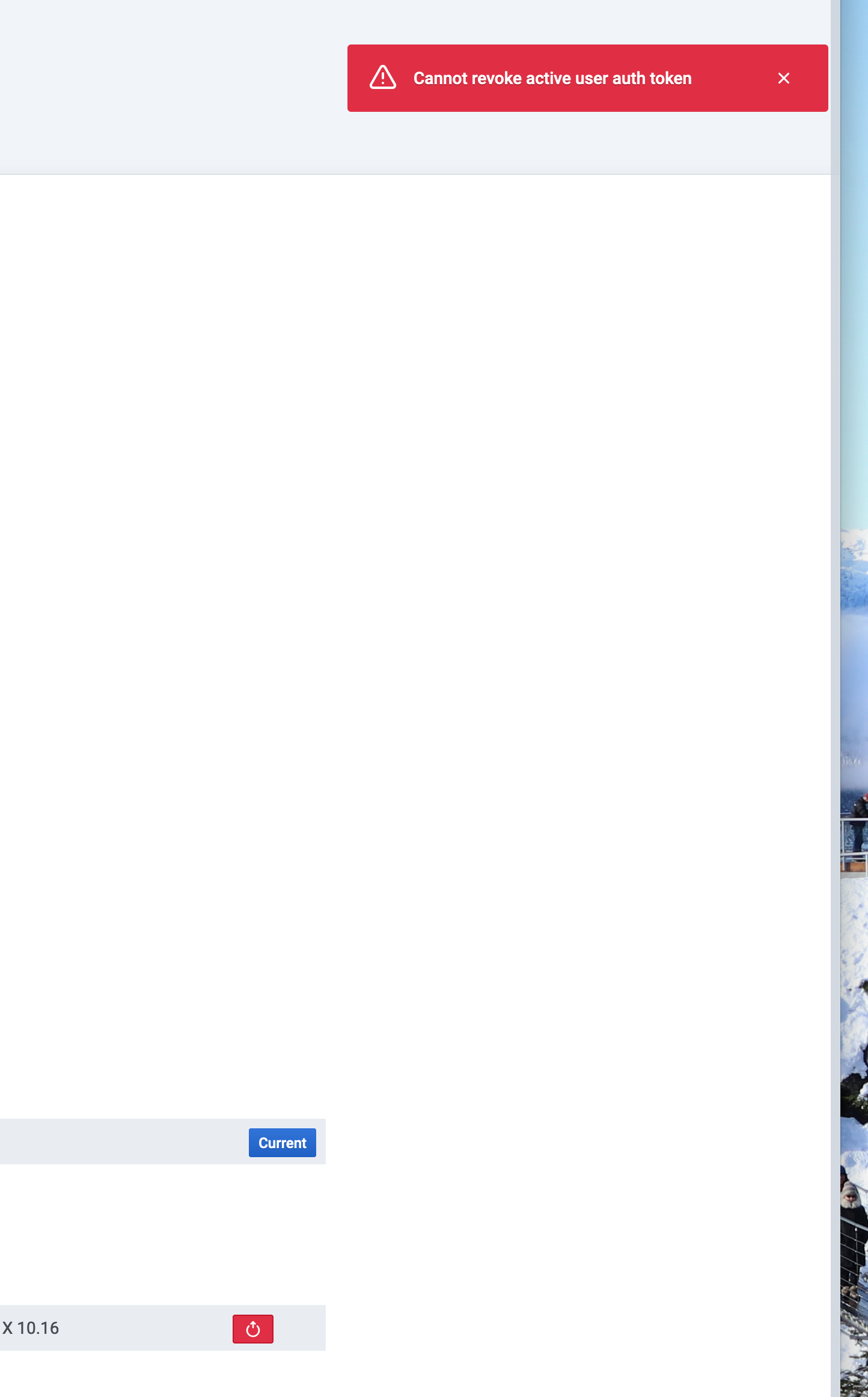 Profile page - sessions - revoke access button is unclear, in terms of what it does. · Issue ...