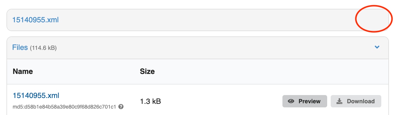 Landing page: Arrow icon on File-preview accordion disappears when clicking "preview"-button ...