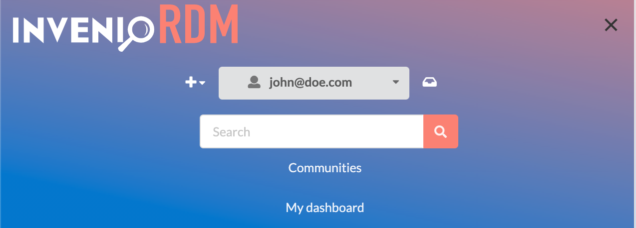 global menu: Change the burger menu content layout · Issue #1409 · inveniosoftware/invenio-app ...