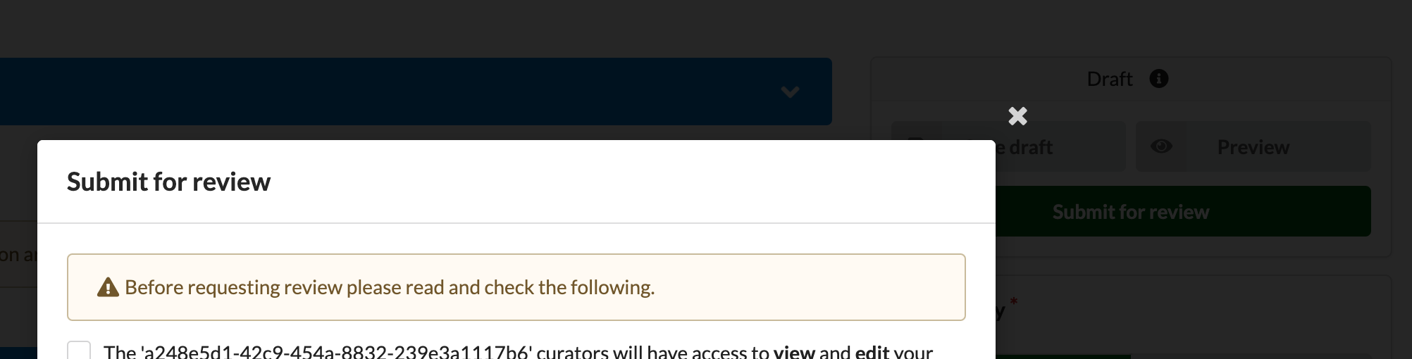 publish button: change submit text to be consistent in button and modal by jennur · Pull Request ...